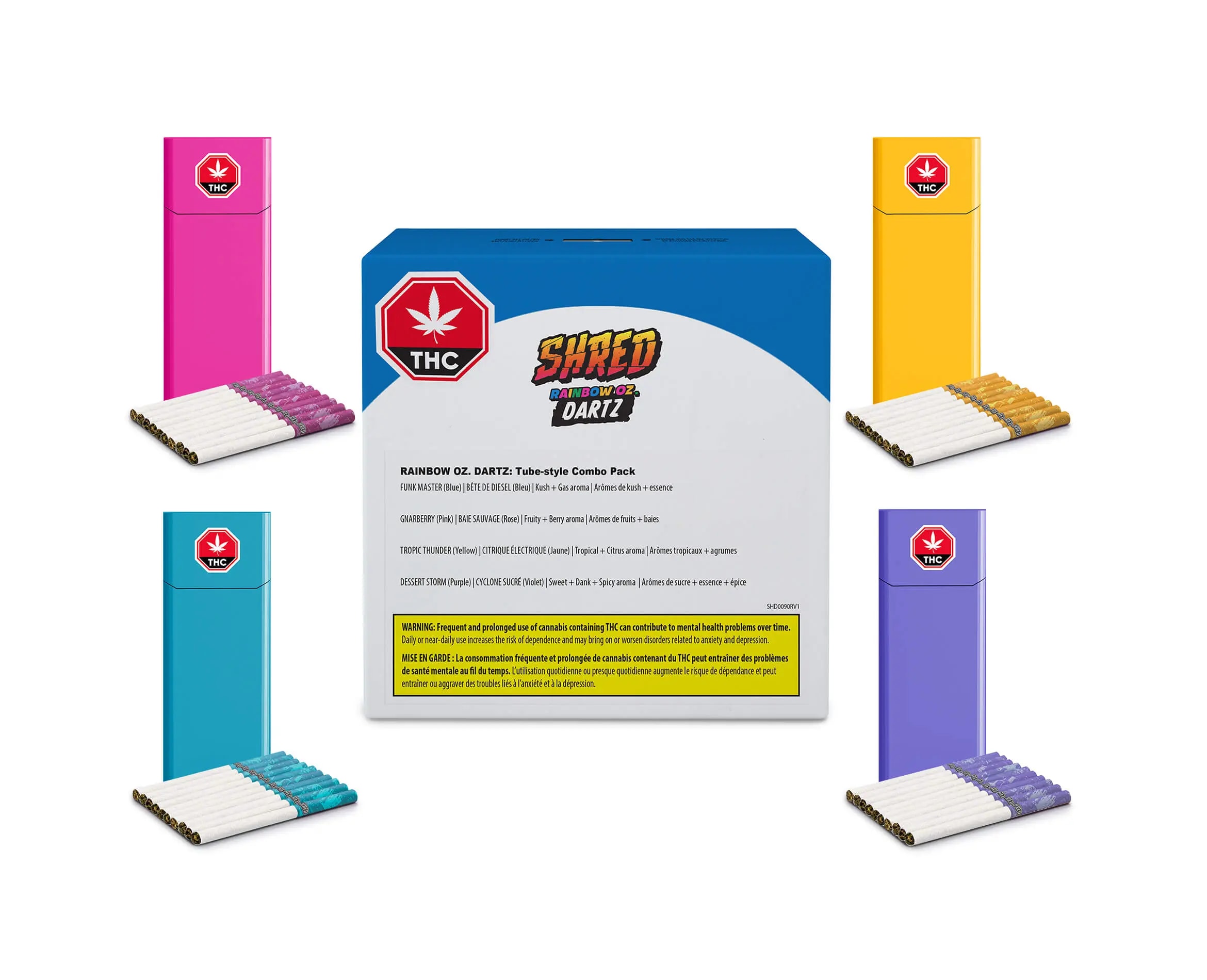 Shred Rainbow Oz Dartz Pre-Rolls